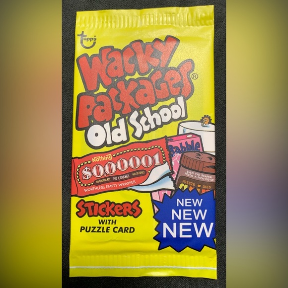 Topps | Toys | 32 Topps Wacky Packages Old School Stickers Yellow ...